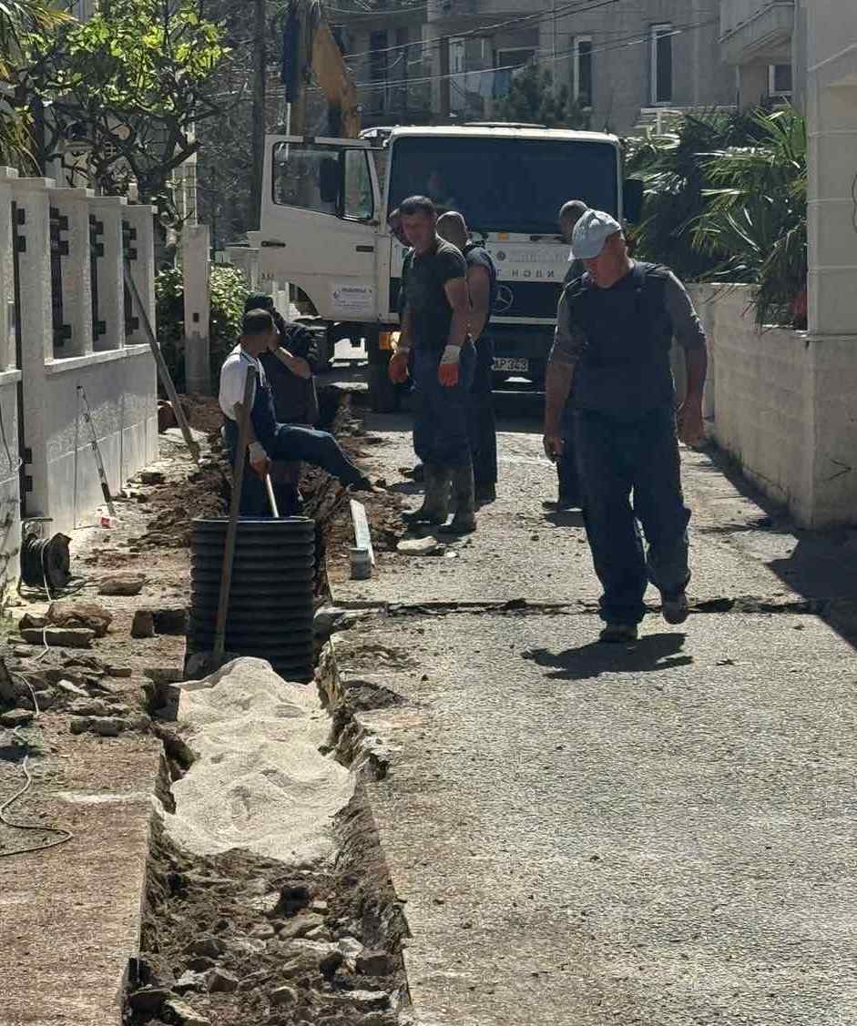 Radovi na izgradnji nove kanalizacije u Zelenici – Vodovod i kanalizacija Herceg Novi